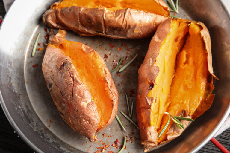 Air Fryer Whole Sweet Potatoes | Fluffy Sweetness - The Spicy Apron